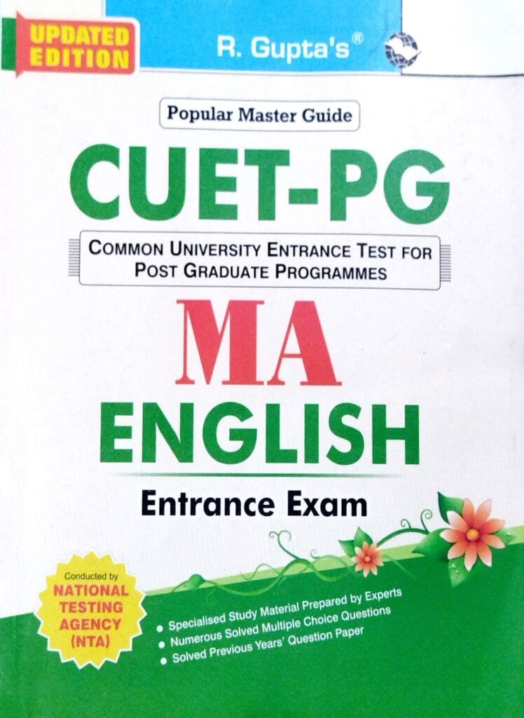 Cuet-Pg MA English Entrance Exam - A.K. Mishra Agencies Pvt. Ltd.